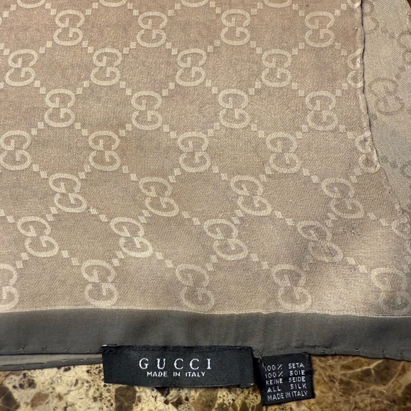 Gucci | Accessories | Gucci Vintage Classic Gg Limited 0 Silk Scarf ...
